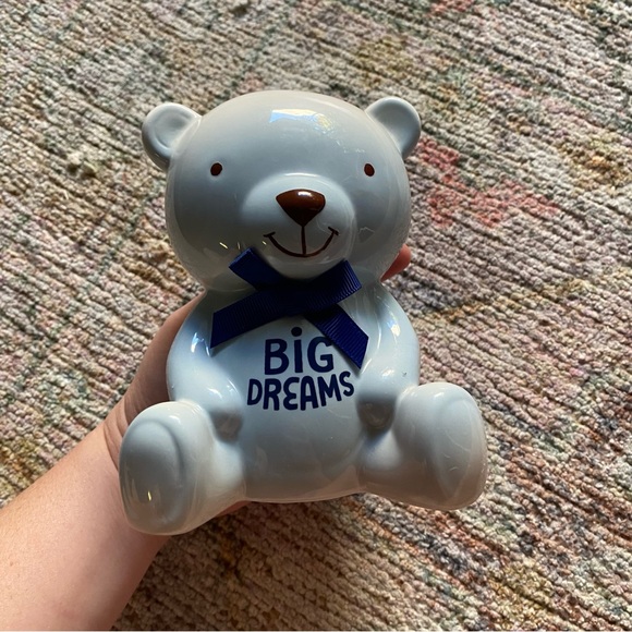 Hallmark | Toys | Hallmark Blue Big Dreams Teddy Bear Bank | Poshmark